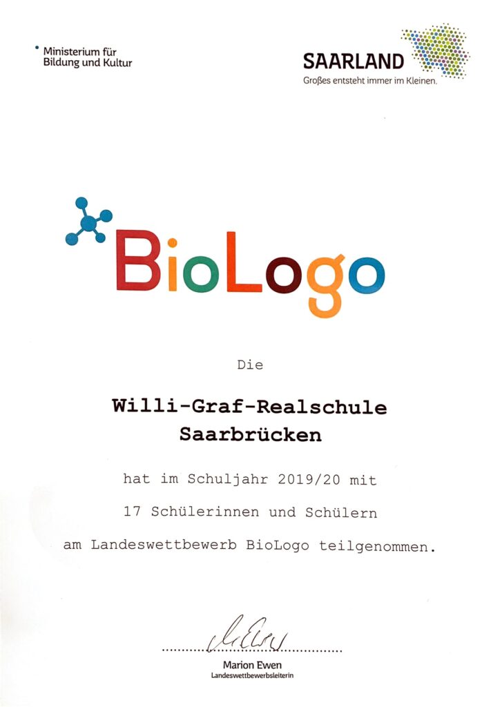 Biologie – Willi Graf Realschule Saarbrücken